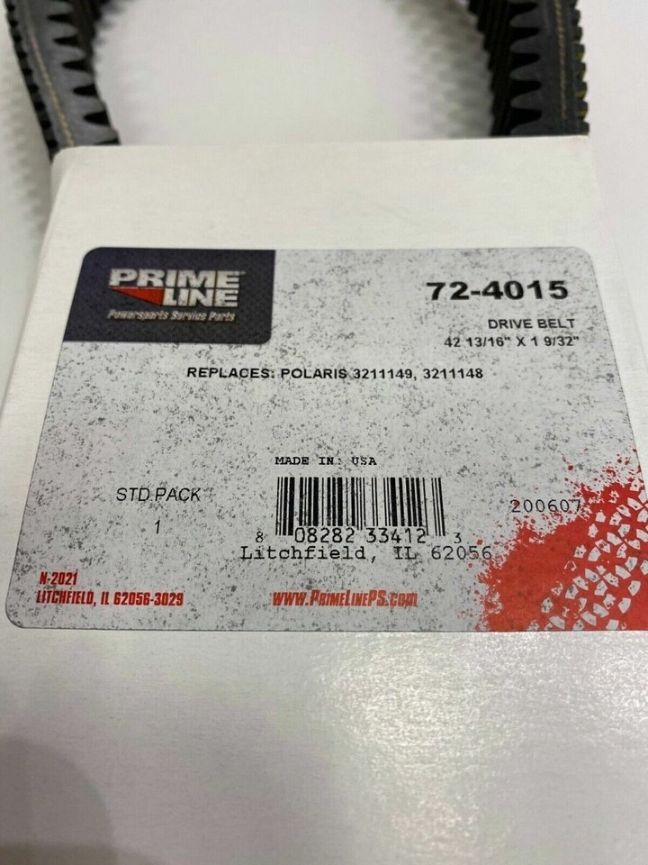 PRIME LINE 72-4015 DRIVE BELT POLARIS 3211149 / 3211148 ATV | eBay