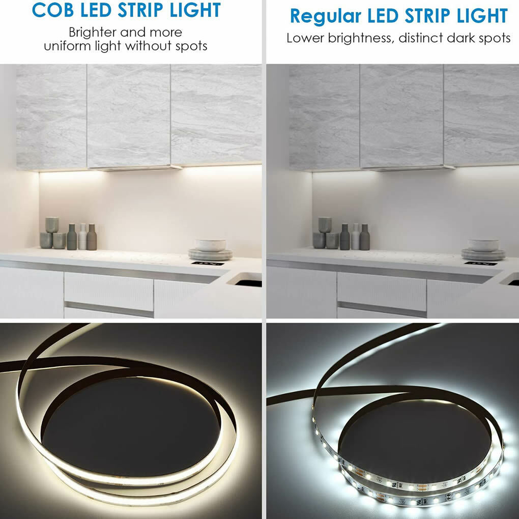 Natural White DC12V 320COB LED Strip Light Indoor Decoration High ...