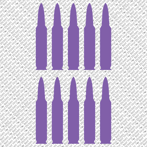 BULLET BULLETS ARMY SPORT WEAPONS DECORATION VINYL DECAL STICKER (B-01 ...