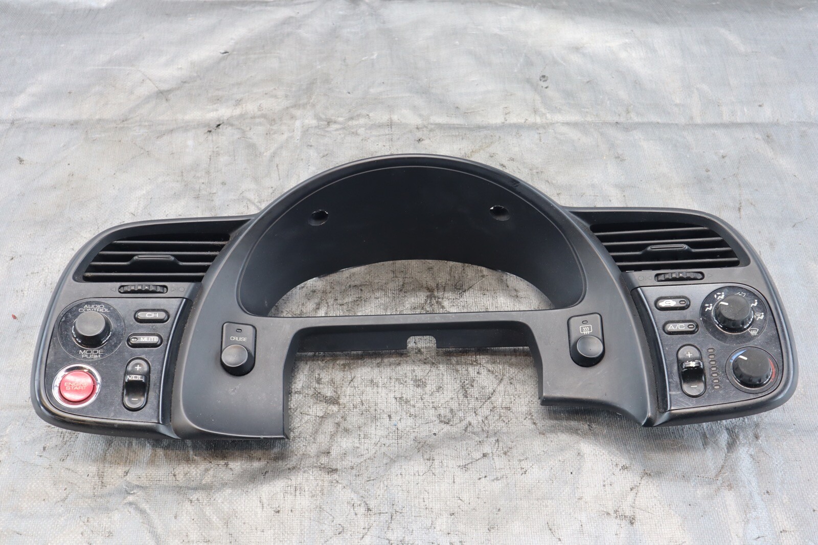 2002 HONDA S2000 AP1 F20C 2.0L OEM CLUSTER BEZEL TRIM RADIO CONTROL ...