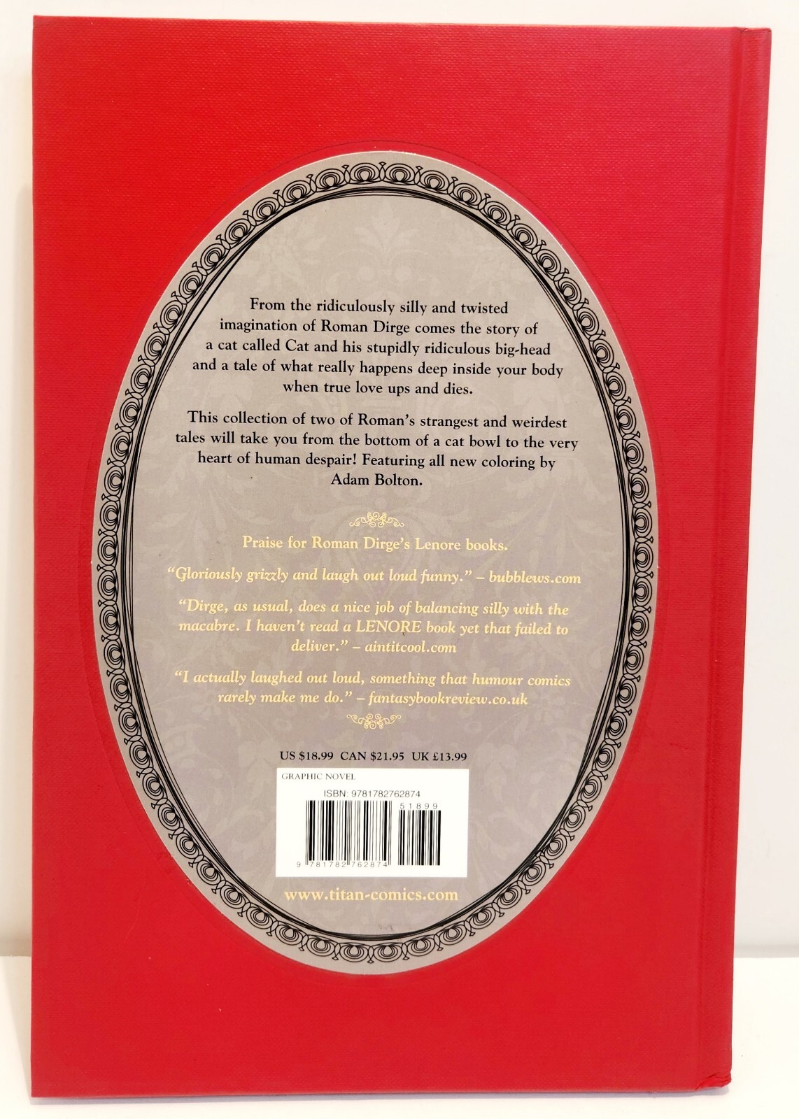 The Cat with a Really Big Head by Roman Dirge Hardcover Book NEW 2015 ...