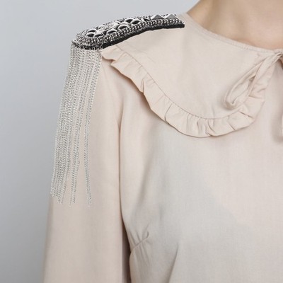 2pcs Shoulder Epaulets, Metal Tassel Shoulder Embellishments - Tassel ...