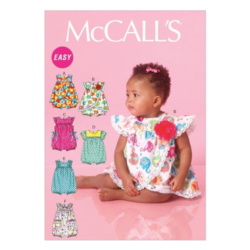 NEW McCall's Pattern M7107 Infants' Rompers By Spotlight | eBay