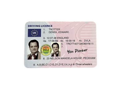 Del Boy Fun Replica Driving License | eBay UK