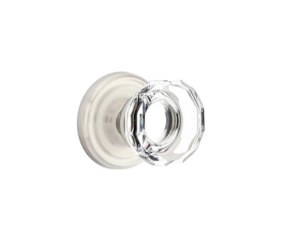Emtek Lowell Crystal Privacy Door Knob Set CC8200OTU15 Satin Nickel | eBay
