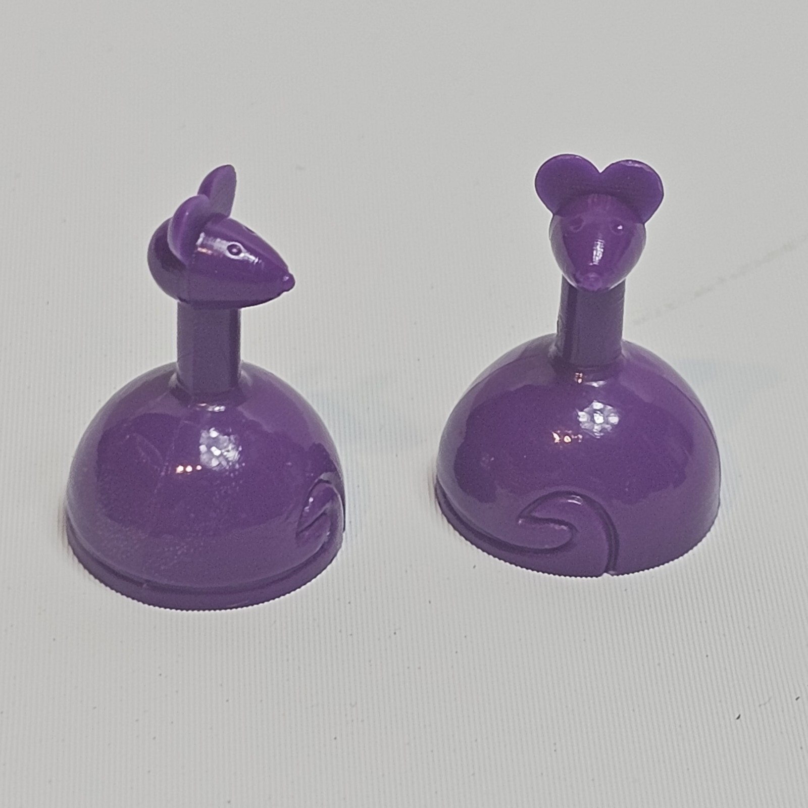 Set Of 2 Purple Cheesy Parcheesy Mouse Mover Token Board Game ...