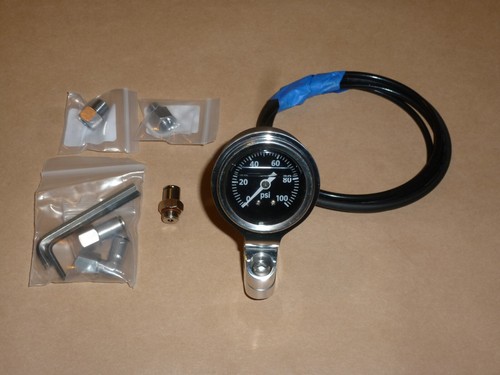 OIL PRESSURE GAUGE KIT Triumph BSA 650 750 unit twins handlebar mount ...