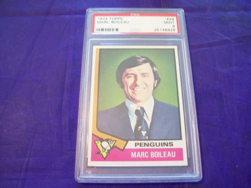 1974 TOPPS HOCKEY #49 MARC BOILEAU PSA 9 | eBay