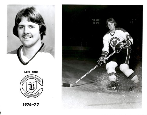 PF1 1976 Original Photo LEN FRIG CLEVELAND BARONS CLASSIC NHL ICE ...