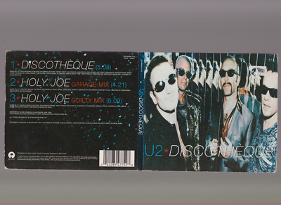 (-0-) U2: Discotheque Deleted UK 3 track Picture CD1 Single Digipack EX ...