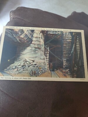 Looking Out Into The Tunnels Underground Marble Quarries , West Rutland ...