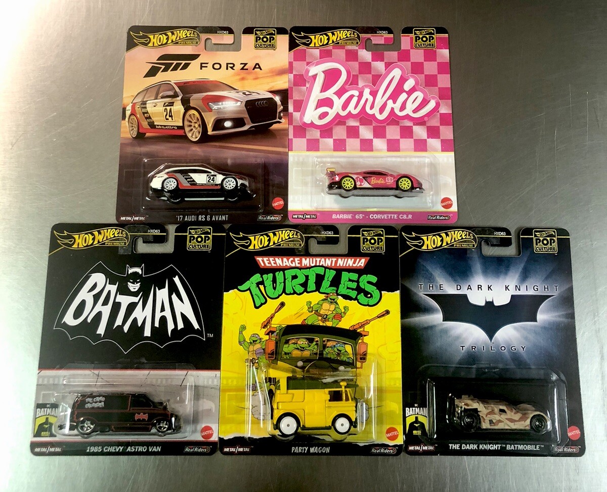 HOT WHEELS 2024 POP CULTURE HXD63 E ( SET OF 5 ) BATMAN TRILOGY BARBIE ...
