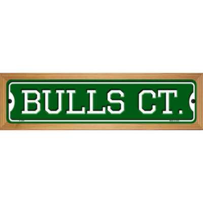 Bulls Ct Novelty Wood Mounted Small Metal Street Sign WB-K-1009 | eBay