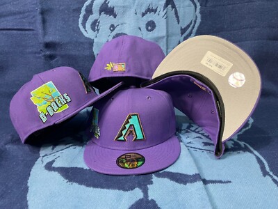 NEW ERA ARIZONA DIAMONDBACK STATEVIEW D-BACKS BIG PATCH 59Fifty PURPLE ...