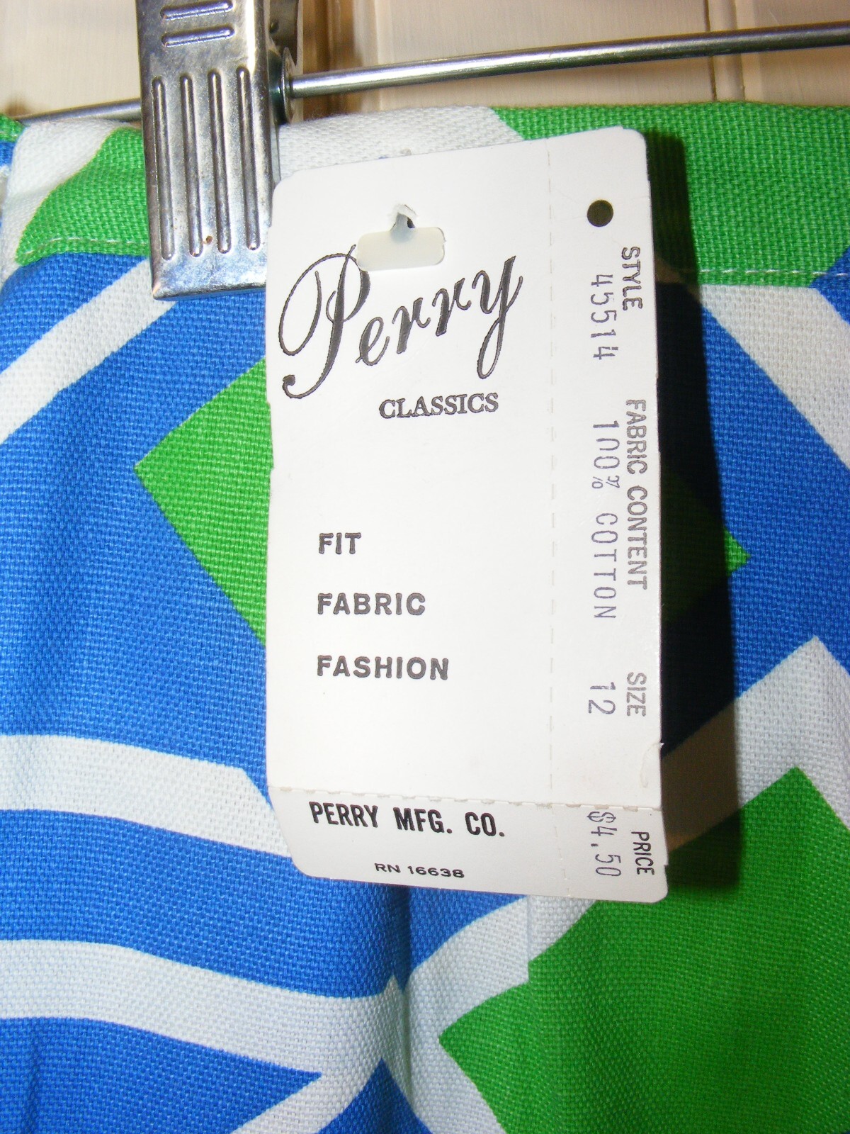 60S MOD PANTS HIGH WAIST SLACKS PERRY CLASSIC 26" W DEADSTOCK VINTAGE ...