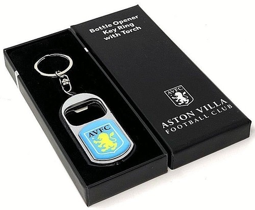 FOOTBALL FC BAR BOTTLE OPENER TORCH LIGHT KEYCHAIN NOVELTY KEYRING KEY ...