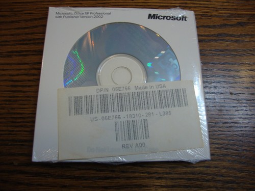 Microsoft Office XP Professional W/Publisher Full Version & Product ...