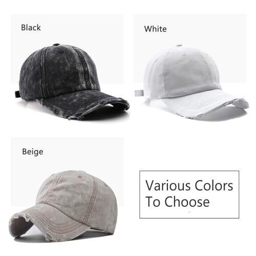 Classic Washed Distressed Vintage Baseball Cap Unconstructed One Size ...