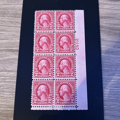 Us Stamp Scott # 634..WASHINGTON PLATE BLOCK OF 8 Mnh | eBay