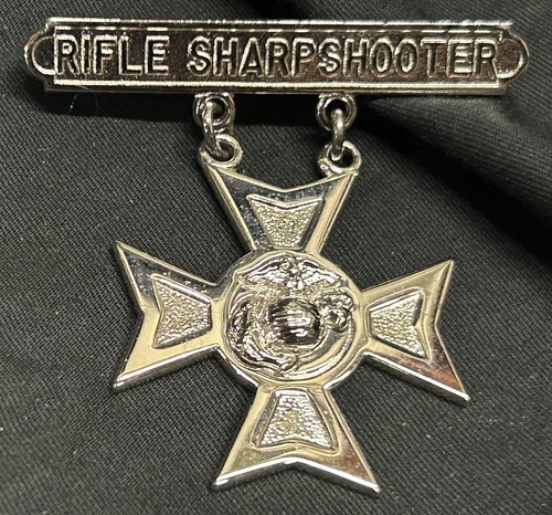 United States Marine Corps Rifle Sharpshooter Badge—a qualification ...