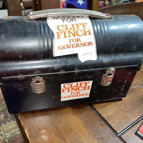 Vintage Mississippi For Governor CLIFF FINCH Lunchbox | eBay