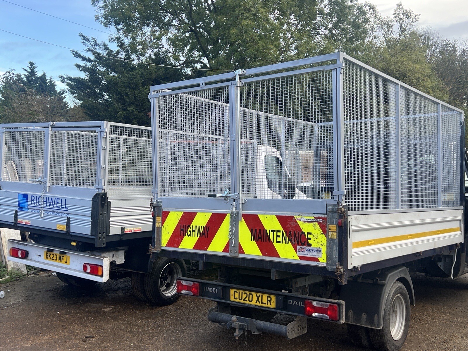 FORD TRANSIT TIPPER MESH HIGH SIDES, Transit tipper truck body any size ...