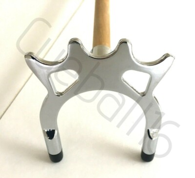 1 x 48" 2 PIECE POOL,SNOOKER CUE With CHROME SPIDER BRIDGE REST For ...