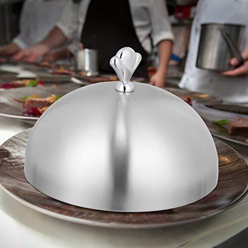 Stainless Steel Restaurant Cloche Serving Dish Food Cover Dome Plate ...