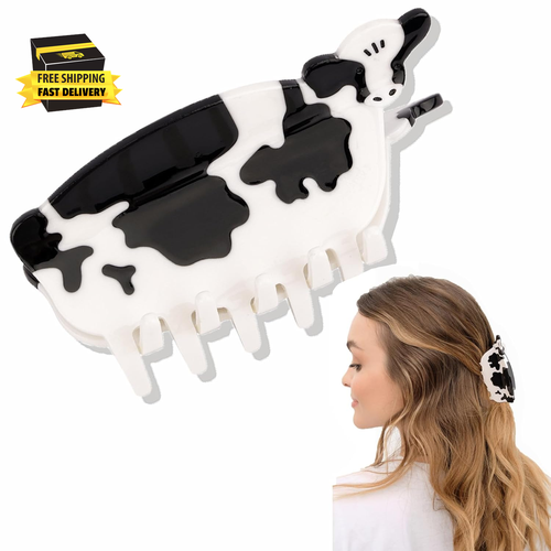 Cow Hair Clip Cow Print Claw Clip Cute Farm Animal Hair Clips Unique ...
