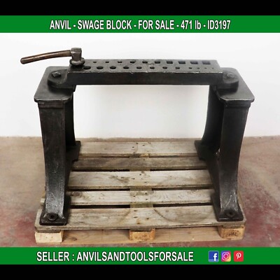 ANVIL - SWAGE BLOCK - 471 lb - ID3197 | eBay