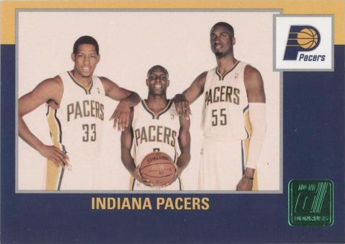 2010-11 Donruss - Team Checklist Indiana Pacers #271 Emerald Die-Cut ...