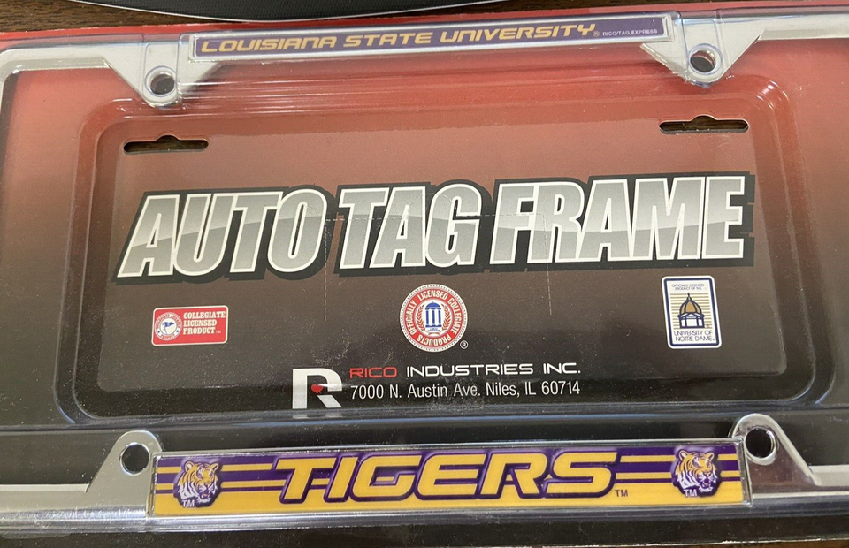 LSU Tigers NCAA Chrome License Plate Frame | eBay