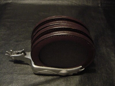 New Never Used Marlboro Diamond Spur Leather Coaster Set USA Seller | eBay