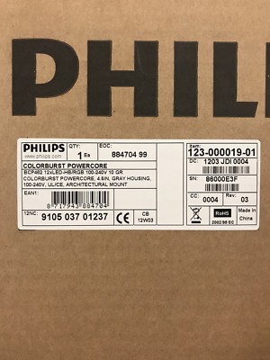 NEW PHILIPS colorburst BCP462 12xLED-HB/RGB 100-240V GR | eBay