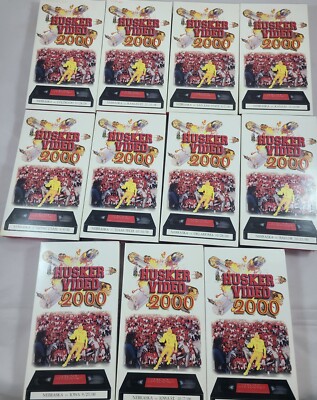 Nebraska Huskers 2000 Football VHS Video Lot Of 11 Iowa Kansas Missouri ...