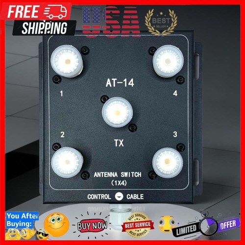 4-Way Coax Remote Antenna Switch Antenna Signal Switch RF Antenna ...