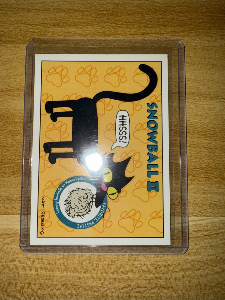 Snowball II, 1993 Skybox Simpsons Character Card #S30, | eBay