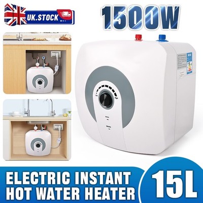 15L Electric Instant Hot Water Heater Under Sink Small Water Tank ...