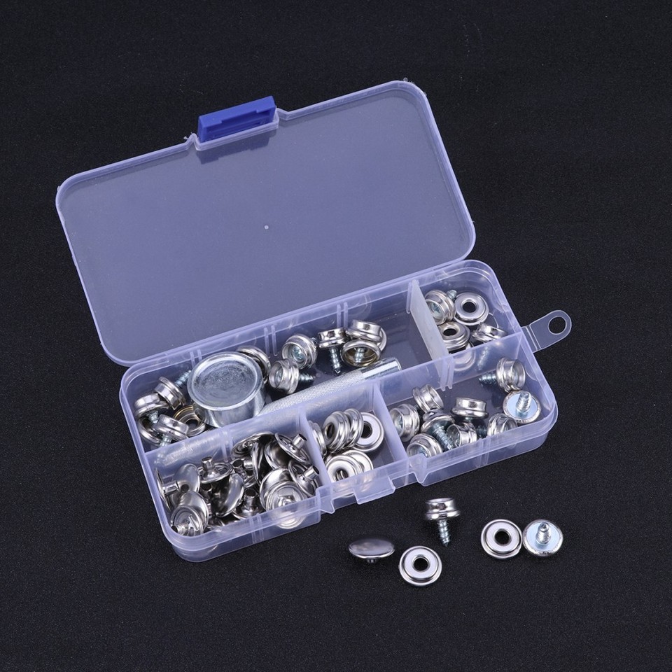 Boat Cover Snaps Stainless Steel Kit with Screws Button Fastener | eBay