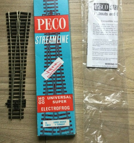 Peco 00 Boxed-Unboxed Streamline Code 100 Electrofrog Points - Choose ...