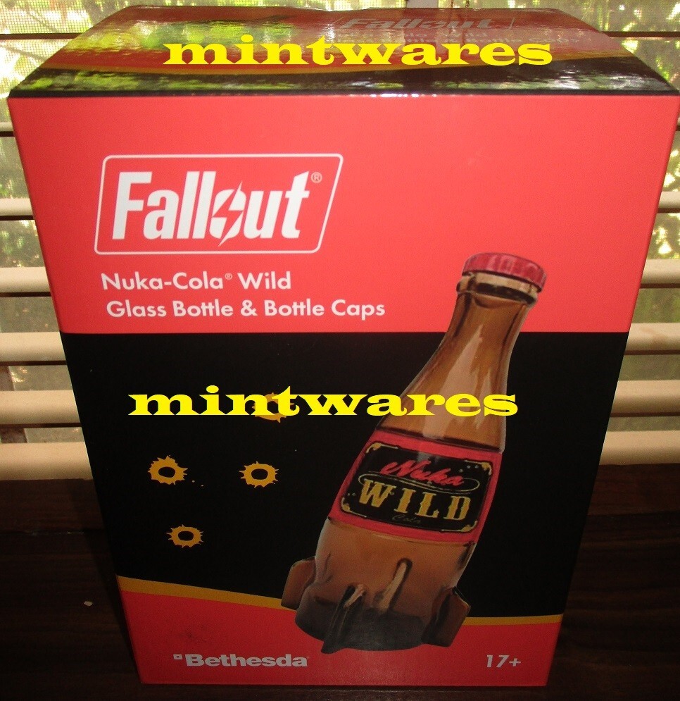 Fallout Nuka Cola Wild Glass Rocket Bottle & 10 Caps Official NEW | eBay