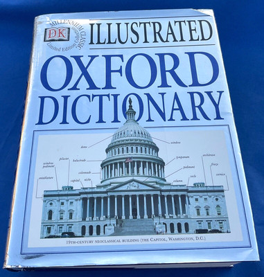 Old 1998 DK ILLUSTRATED OXFORD DICTIONARY HARDCOVER REFERENCE BOOK 1008 ...