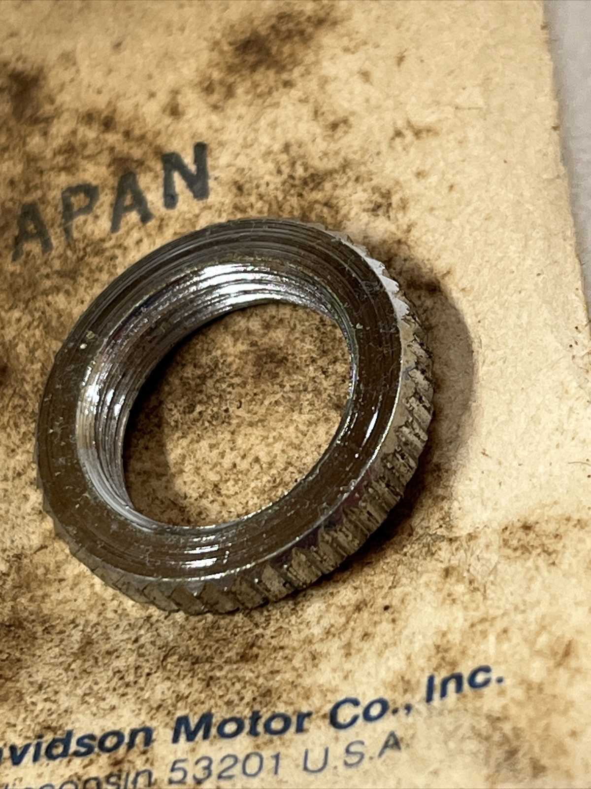 1 NOS Harley-Davidson Speedometer Reset Knob Nut OEM 7518 Robison HD ...