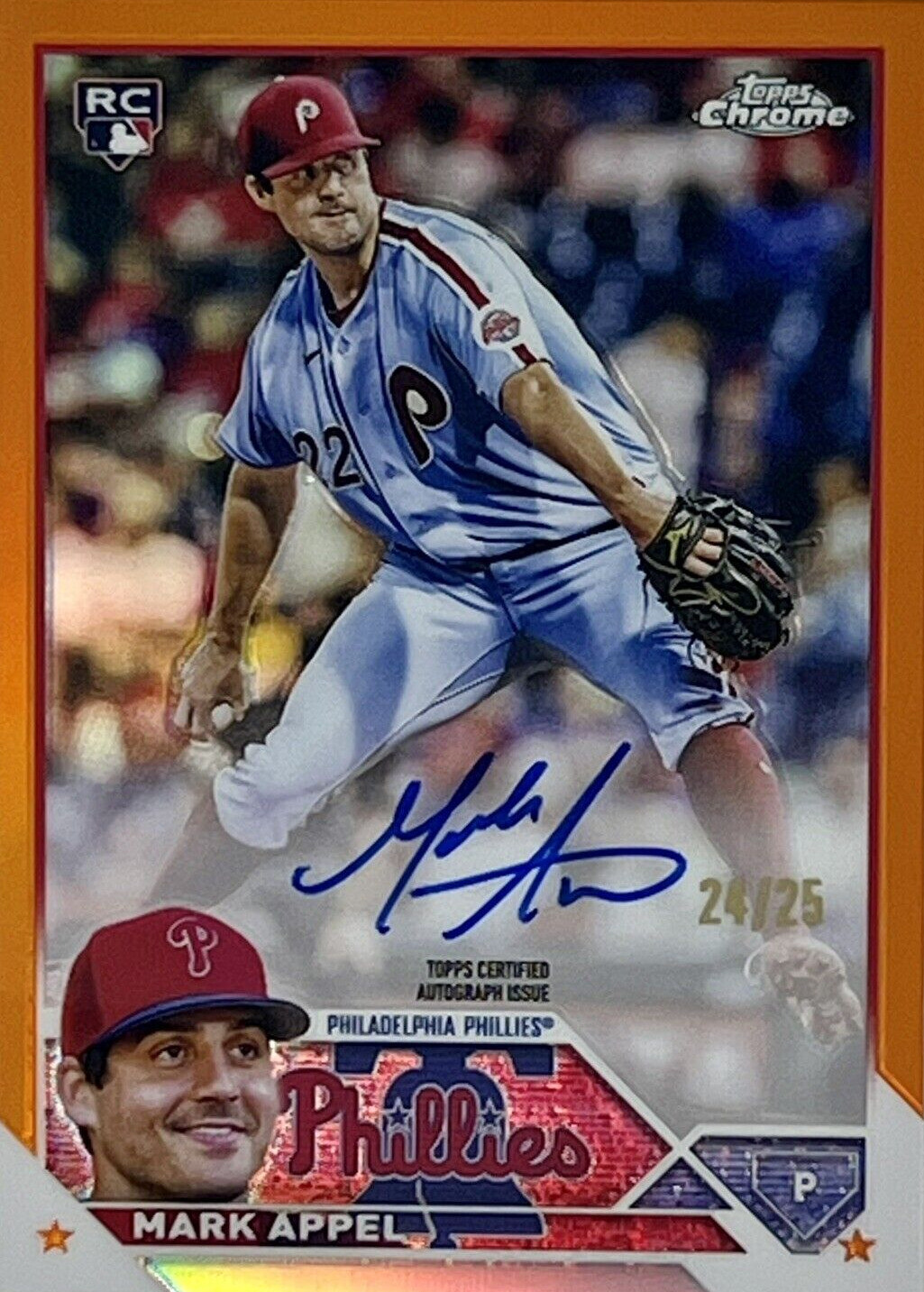2023 Topps Chrome - Rookie Autographs Orange Refractor #RA-MAP Mark ...