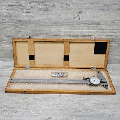 Fowler 12" Dial Caliper 52-010-012 Thumb Roller 4 Way Measurement 0.2 ...