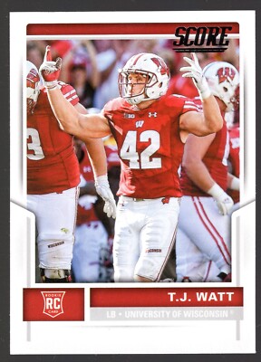 2017 Score T.J. WATT Rookie Card #336 | eBay