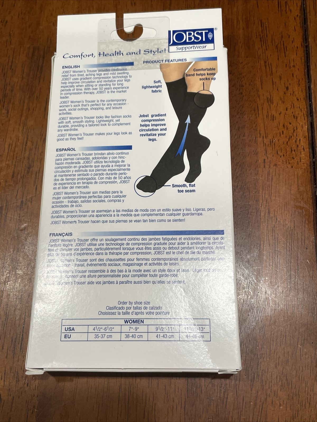 Jobst Women’s Trouser Mild Compression Knee High Socks 115350 Black small 7-9 | eBay
