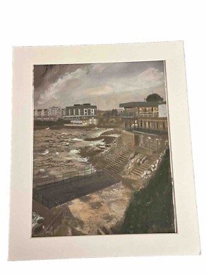 Mark Leary Art Watercolour Painting Storm Brewing Over Plymouth Hoe ...