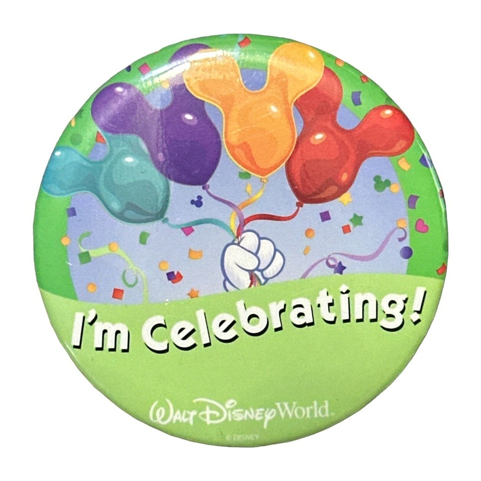 2 Disney World I'm Celebrating Happy Birthday Mickey & Minnie 2023 ...
