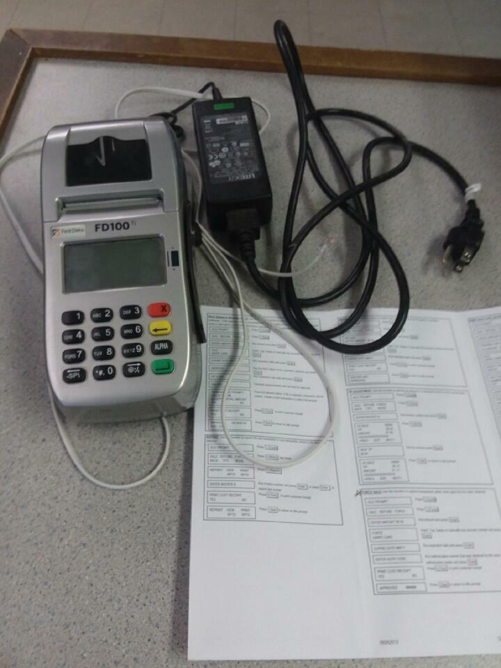 FD100 TI First Data Credit card terminal in working order | eBay